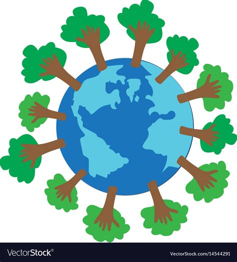 Reduce Global Warming Royalty Free Vector Image