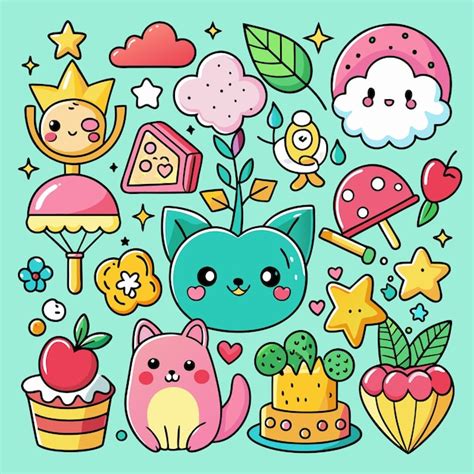 Cute Doodle Premium Ai Generated Vector