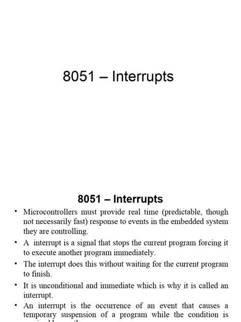 8051 Interrupts Final Pdf
