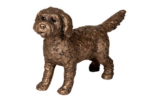 Sparky Cockapoo Standing Sculpture Artists