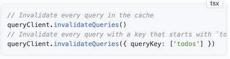 tanstack query query invalidation