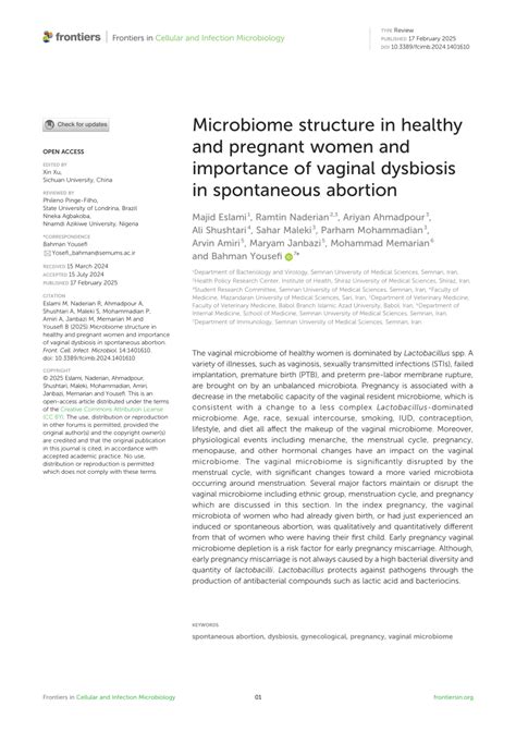 Pdf Microbiome Structure In Healthy And Pregnant Women And Importance Of Vaginal Dysbiosis In