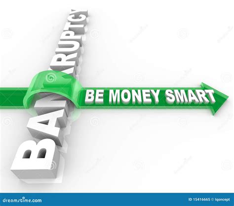 Avoid Bankruptcy Arrow Over Word Stock Illustration Illustration Of