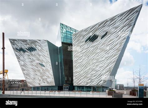Striking Modern Architecture As Displayed In The Angular Design Of The Titanic Belfast Museum