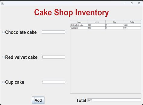Inventory Management System Using Java Swing NandishwarRagula