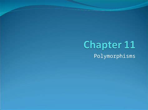 ppt polymorphisms polymorphism a dna polymorphism is a sequence
