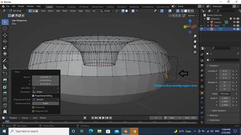 Modeling Snap To Face Not Working Below Surface Overlap Upper Ones Blender Stack Exchange