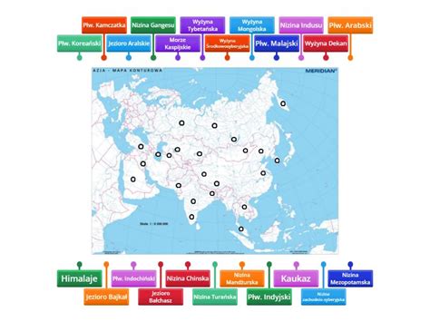 Mapa Fizyczna Azji Labelled Diagram