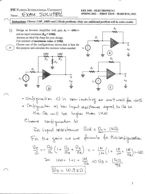 First Test Solutions Pdf