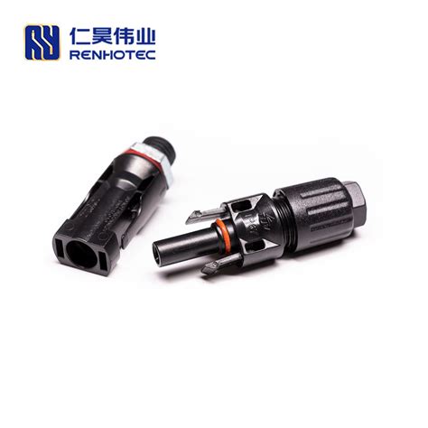 PV Solar Connector Male And Female Panel Mount One Pair Renhotec Pro