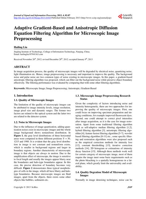 pdf adaptive gradient based and anisotropic diffusion equation