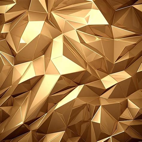 Premium Photo 3d Gold Polygonal Abstract Background In The Style Of Contoured Shading