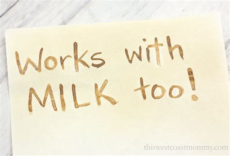 How To Send Secret Messages With Invisible Ink This West Coast Mommy