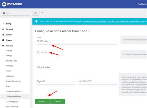 How To Track Wp Data In Matomo By Registering Custom Dimensions • Wp Full Picture