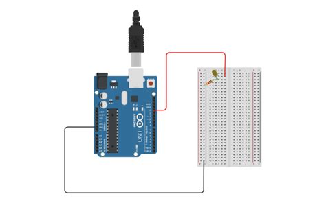 Circuit Design Blinking An Led Tinkercad
