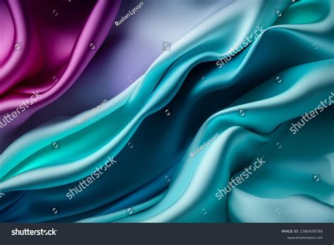 Colorful Silk Textured Fabric Surface Design Stock Illustration