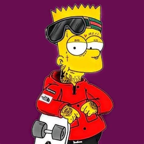 The Simpsons Bart Anime Wolf