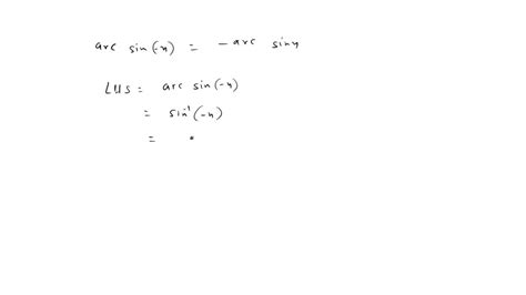 SOLVED Verify The Identity Arcsin X Arcsinx