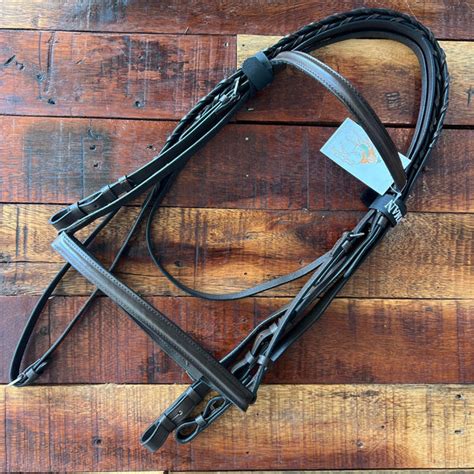 Brown Leather Bridle W Laced Leather Reins Buck Yeah