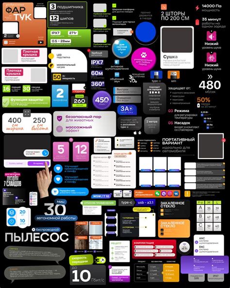 ОГРОМНЫЙ НАБОР ПЛАШЕК ДЛЯ ИНФОГРАФИКИ ДИЗАЙН КАРТОЧЕК ДЛЯ ВБ И ОЗОН ПЛАШКИ ПОДЛОЖКИ УТП