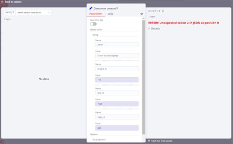 Error Using Set Node Questions N8n Community