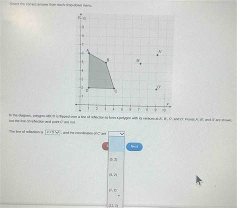 solved select the correct answer from each drop down menu in the