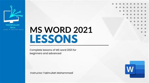 20 Ms Word 2021 Lessons Review Tab Youtube