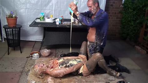 Custard Couple In Messy Marquee Splosh Couple Messy Sex Umd