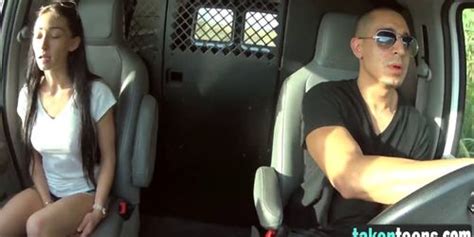 Teen Is Seduced Into Fucking In The Backseat Of The Van