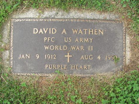 David Anthony Wathen 1912 1993 Find A Grave Memorial