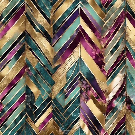 화려한 보석 톤의 지그재그와 쉐브론 디자인을 특징으로 하는 오버스케일의 드라마틱한 아르데코 패턴입니다 배경화면 6c1f4eabdba04808b1d1 By