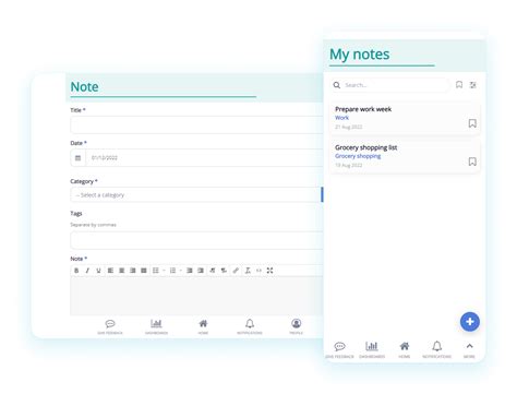 quickly capture data notes exercise medicine consumption and more