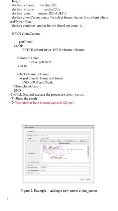 2 procedure 20 pts implement a conditional case