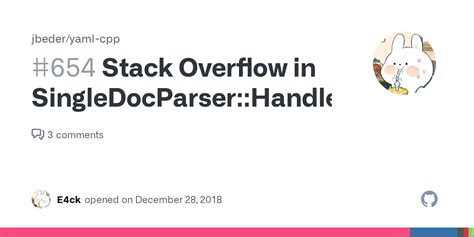 Stack Overflow In Singledocparser Handleflowmap Issue Jbeder Yaml Cpp Github