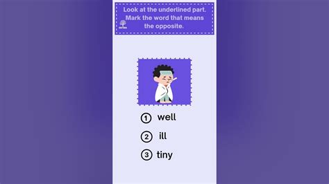 Test Practice Antonyms Learn English Youtube