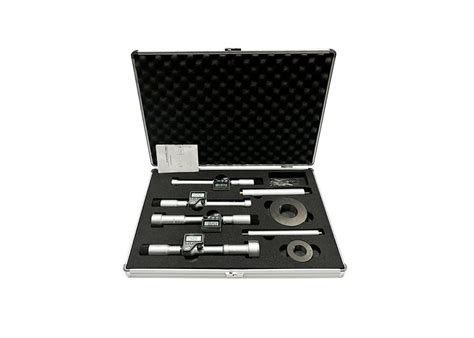 Digital Three Point Internal Micrometer Set For Pipe Measurement