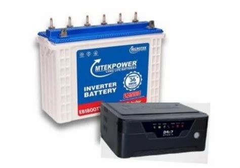 Microtek Sine With AH Tall Tubular Battery At Piece Microtek Batteries In
