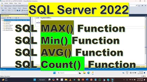 Dbms Aggregate Functions Max Min Sql Sum Sql Avg Sql Count