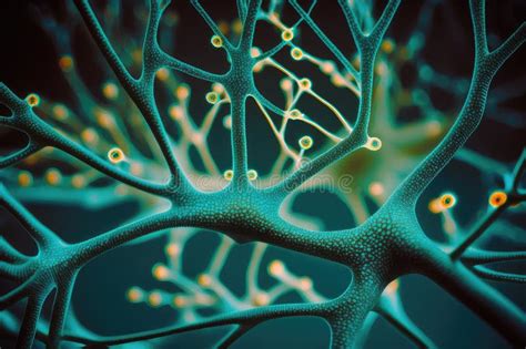 Brain With Intricate Network Of Neurons Visible And Thoughtfully
