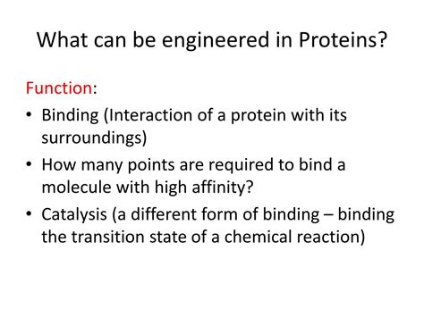 Ppt Protein Engineering Powerpoint Presentation Free Download Id