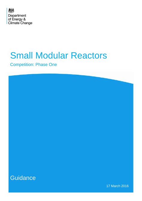 PDF Small Modular Reactors Gov Uk PDF FileSmall Modular Reactors Phases Of The