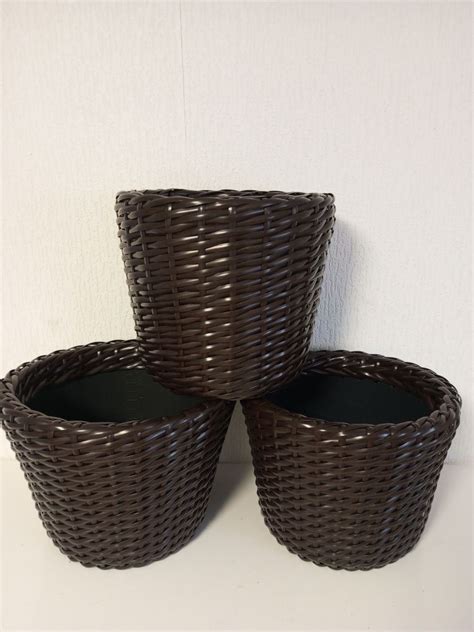 Кашпо з ротанга для квітів 12л 450 грн Інші товари для дому Кобеляки на Olx