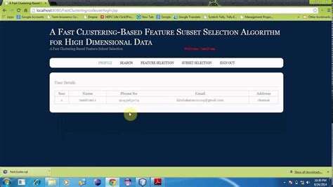 A Fast Clustering Based Feature Subset Selection Algorithm For High Dimensional Data Youtube