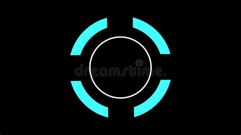 Circles Loading Icon Loop Out Animation On Dark Background 60 Fps 3d Animation Stock Video