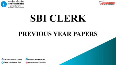 100 Sbi Clerk Previous Year Papers Pdf Question And Solution Download Now