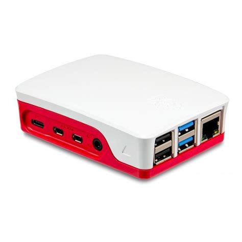 Official Raspberry Pi 4 Case Red White Darkoct02