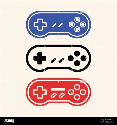 Joystick Game Vector Icon Set Illustration And Gaming Icon Set Vector