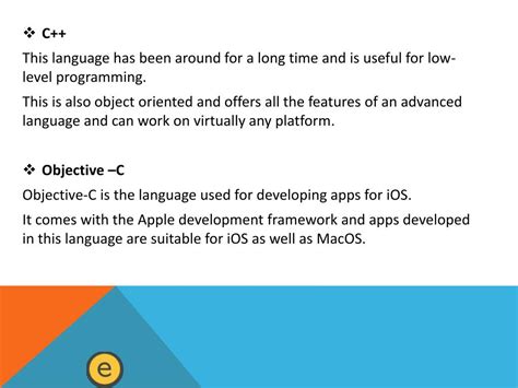 Ppt Top Programming Languages For Mobile Application Development Powerpoint Presentation Id