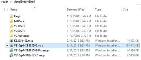 Installing SQL Server Error Prior Visual Studio Instances Requiring Update Stack
