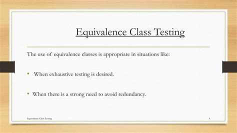 Equivalence Class Testing Pptx